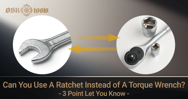 Can you use a ratchet instead of a torque wrench? 3 point ley you know ...