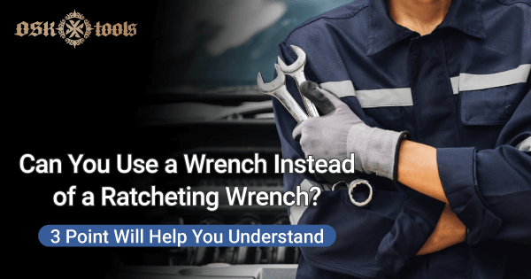 Can you use a wrench instead of a ratcheting wrench? 3 point will help ...